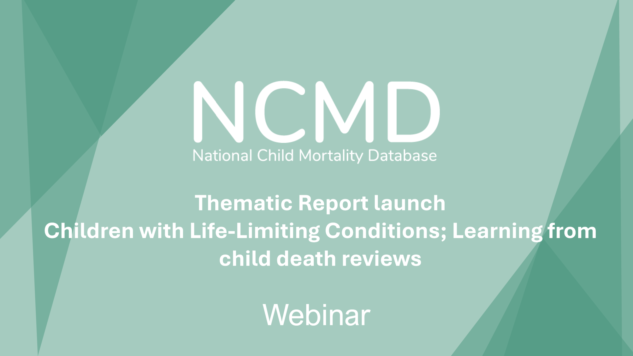 Thematic Report Launch on Children with Life-Limiting Conditions